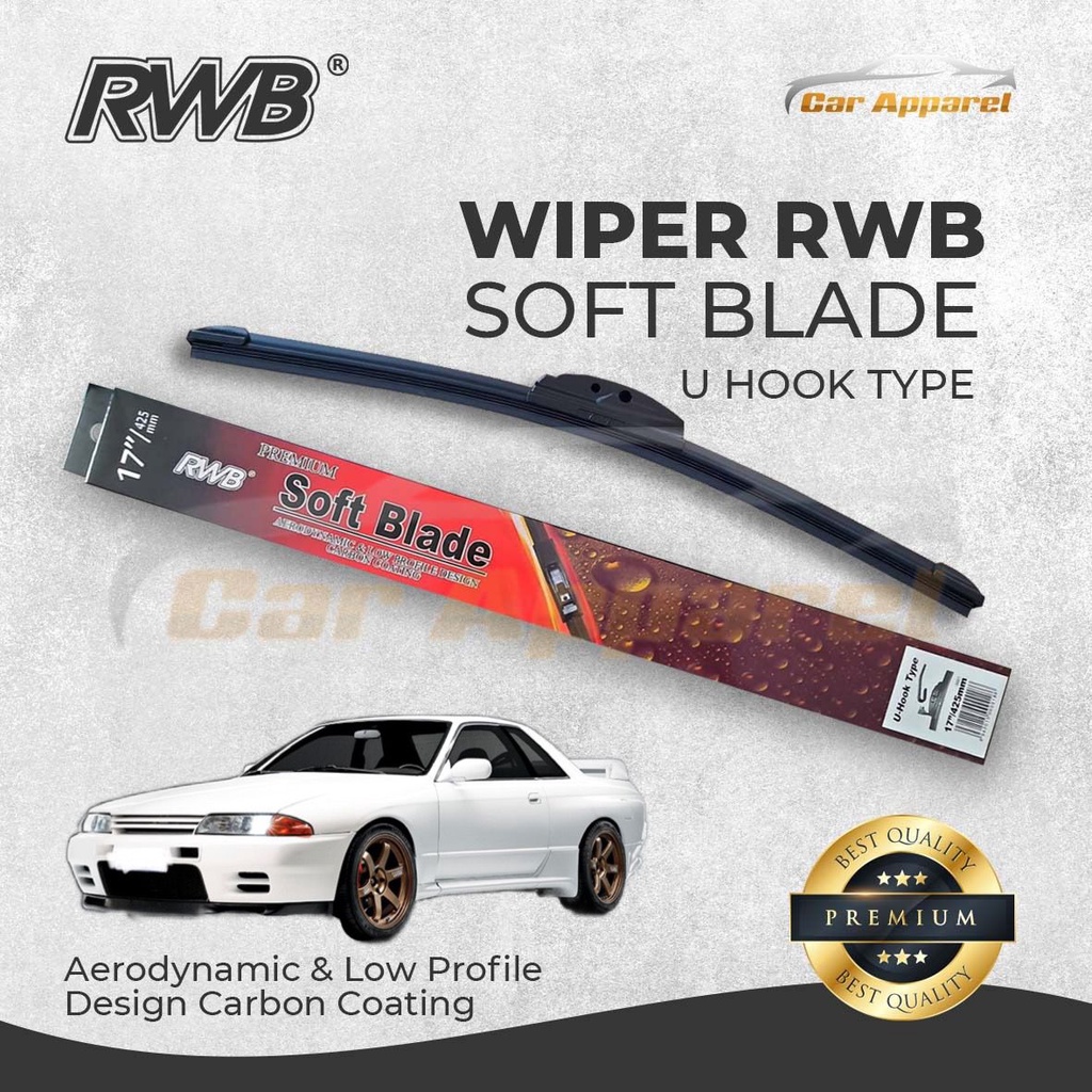 Jual Wiper RWB Soft Skyline GTR R32 1989-1994 Hybrid Windshield Skyline ...