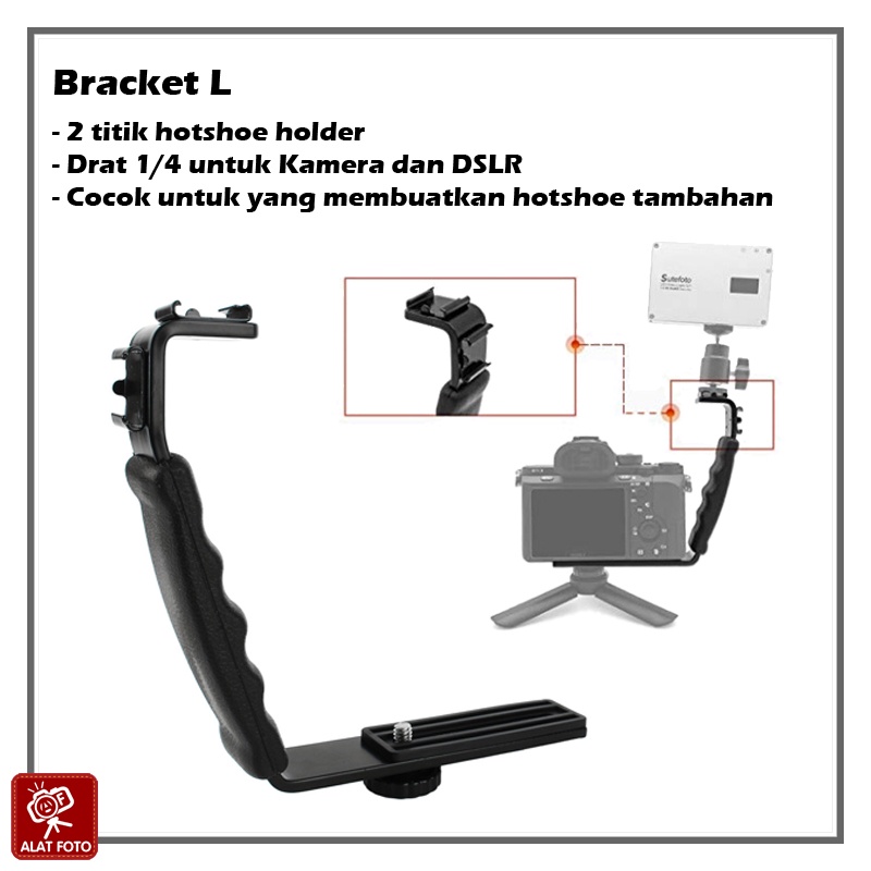 Jual Bracket Type L for Flash | Shopee Indonesia
