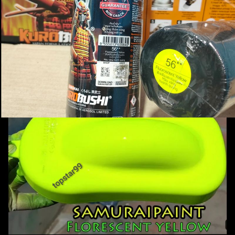 Jual Pilok Pilox Cat Samurai Fluorescent Yellow Stabilo Kuning 56 400Ml ...