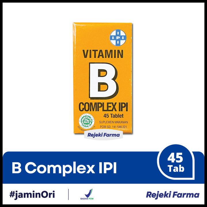Jual Vitamin B Complex Ipi Isi 45 Tablet - Vit B Kompleks Botol | Shopee Indonesia