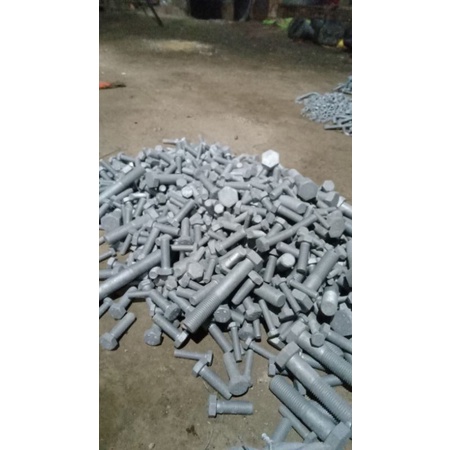 Jual baut baja 8.8 HDG M22 x 75mm hotdip galvanis | Shopee Indonesia