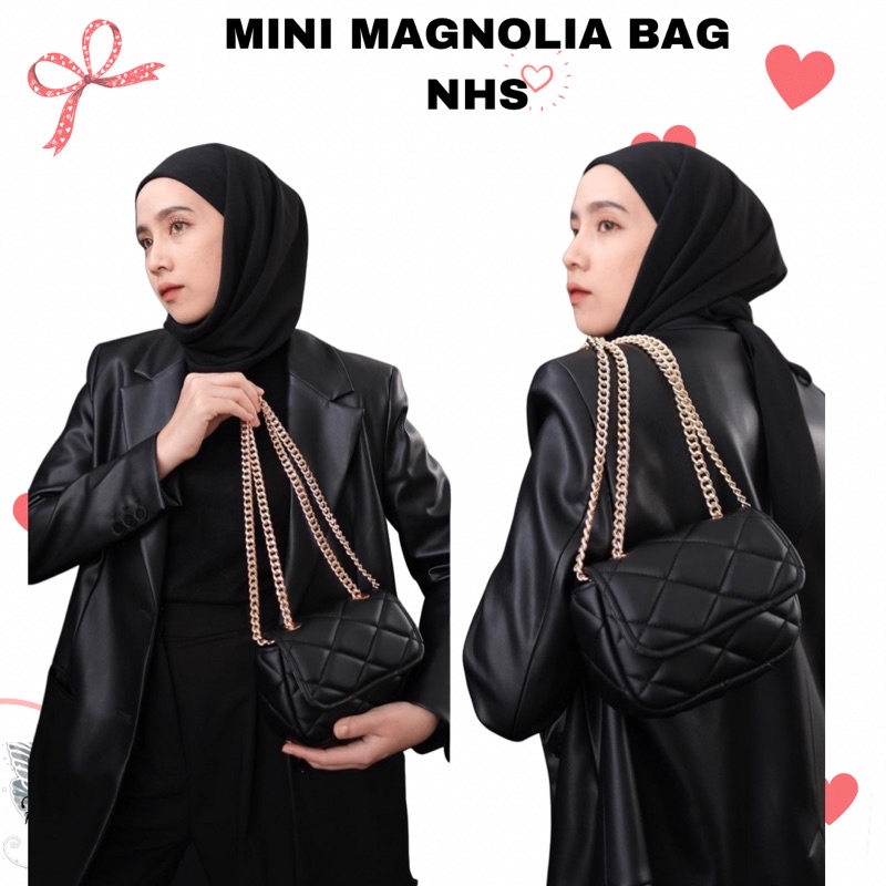 Jual mini magnolia bag by NHS looks (BLACK) | Shopee Indonesia