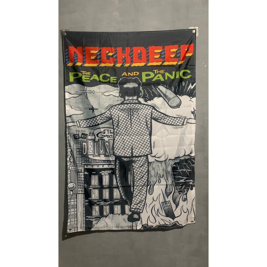 Jual Bendera/Flag/Poster Kain/Miniflag Band Neck Deep The Peace And The ...