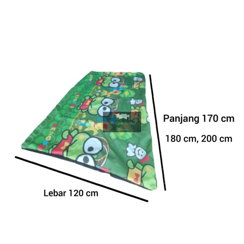 Jual Sarung Kasur Busa/dakron resleting uk 120 x 170/180/200 x 5/10 ...
