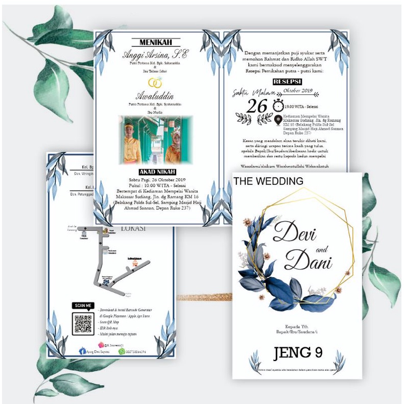 Jual UNDANGAN PERNIKAHAN/UNDANGAN PERNIKAHAN SIMPEL/UNDANGAN WEDDING ...