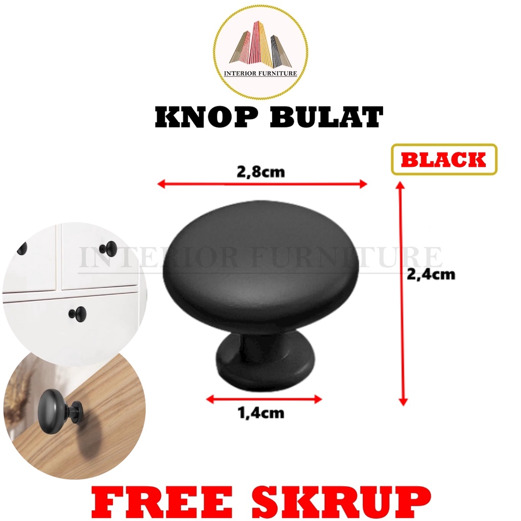Jual Knop Handle Ring / Tarikan Gagang Knob Bulat Laci Lemari Minimalis ...