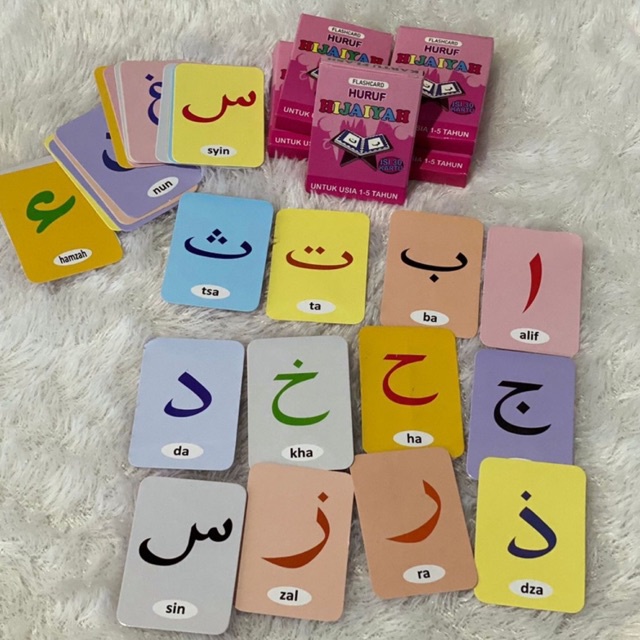 Jual Flash Card Edukasi Anak Mengenal Huruf HIJAIYAH /flash card ...