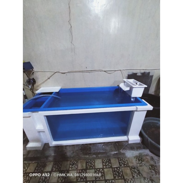 Jual kolam ikan fiber gelass combinasi kaca | Shopee Indonesia