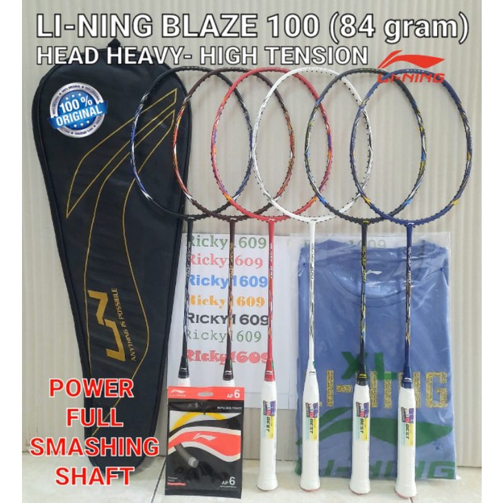 Jual RAKET BADMINTON LINING BLAZE 100 - LINING BLAZE 100 - HEAD HEAVY ...