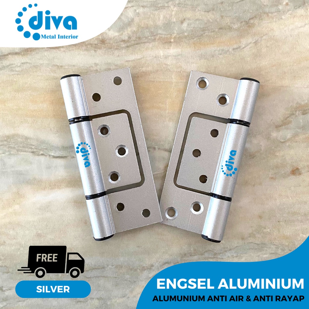 Jual Engsel Pintu Aluminium Kupu-Kupu 4 inch Silver NA | Shopee Indonesia