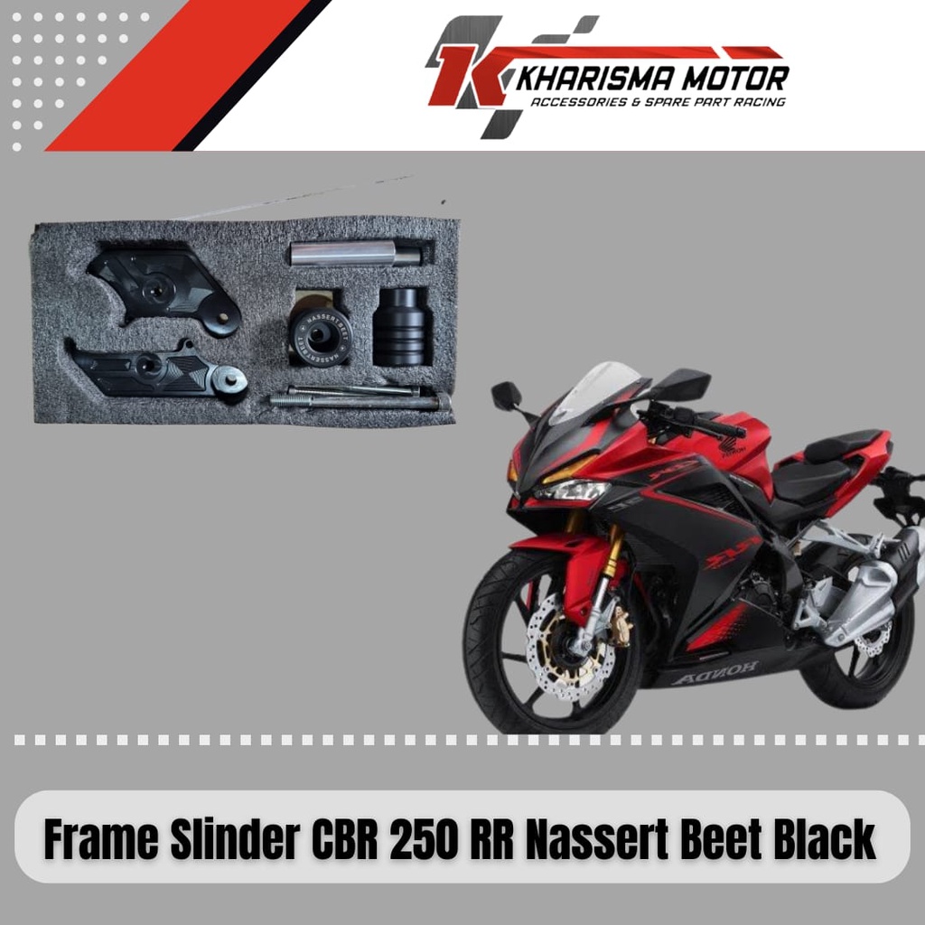 Jual FRAME SLIDER CBR 250 RR NASSERT BEET BLACK | Shopee Indonesia