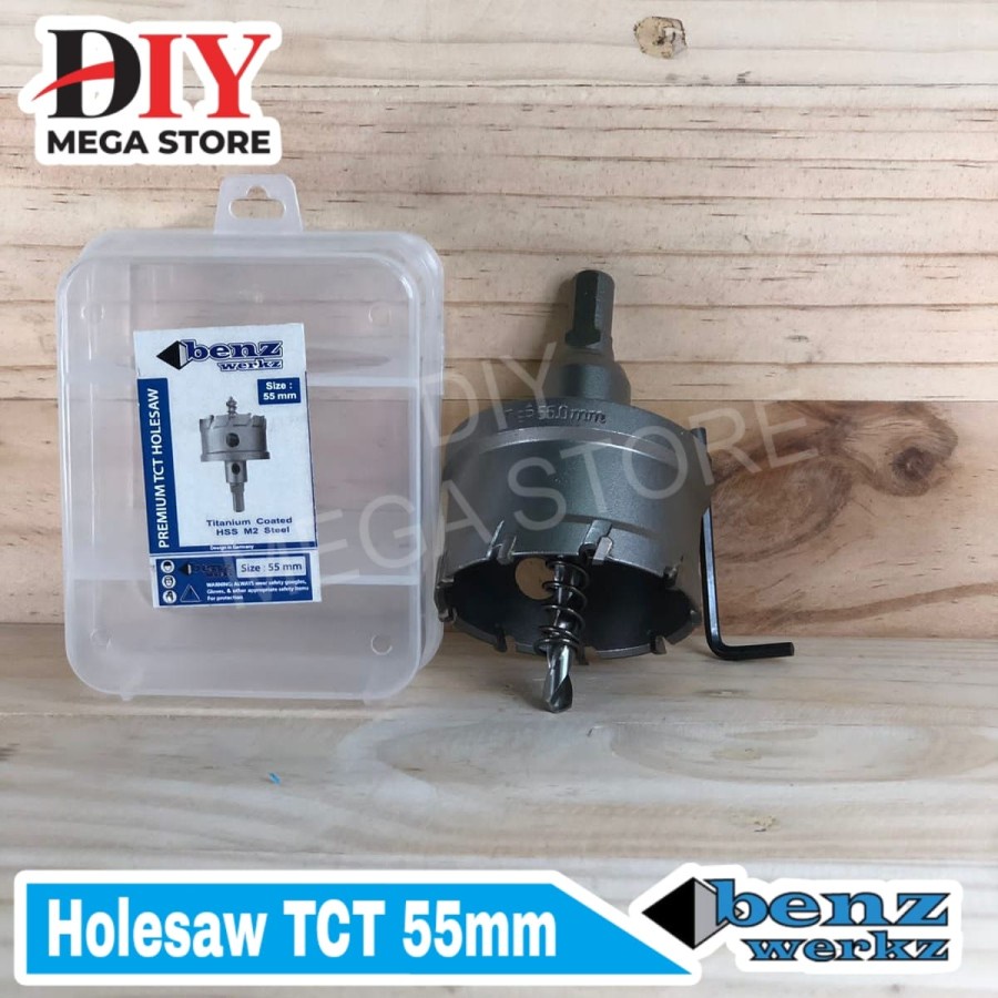 Jual Mata bor plong besi, metal, kayu benz werkz mata bor holesaw TCT ...