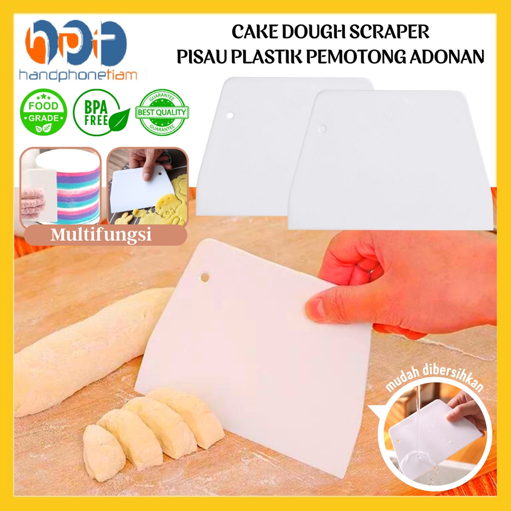 Jual HANDPHONETIAM Pisau Plastik Alat Pemotong Adonan Kue Roti Cake ...