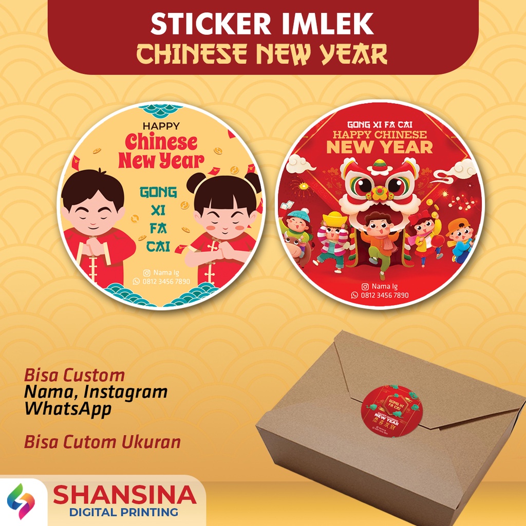 Jual STIKER IMLEK - STIKER IMLEK - STIKER IMLEK CHINESE NEW YEAR ...