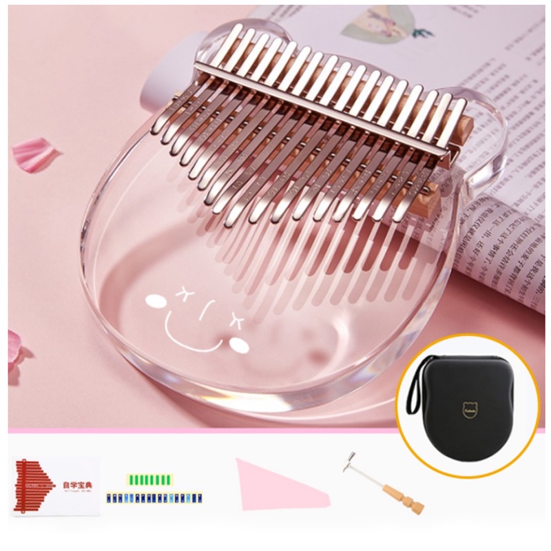 Jual New Bear Kalimba 17 kunci Acrylic - Kalimba Alat Musik | Shopee ...