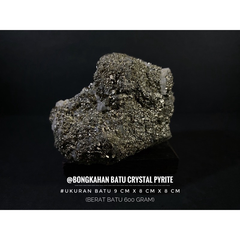 Jual Batu Crystal Pyrite Natural L9 atau Batu Kristal Pyrite Alam atau ...