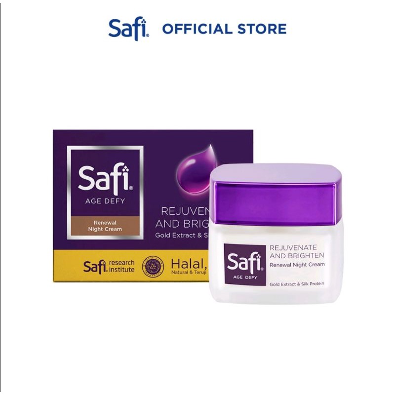 Jual SKINCARE HALAL SAFI AGE DEFY RENEWAL NINGHT CREAM 45g | Shopee ...