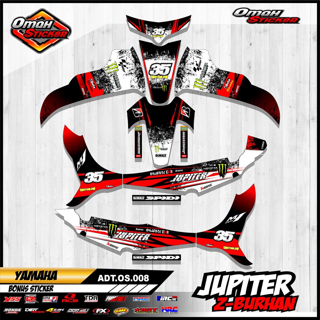 Jual Stiker Striping Decal Full Body JUPITER Z - Sticker Full Body ...