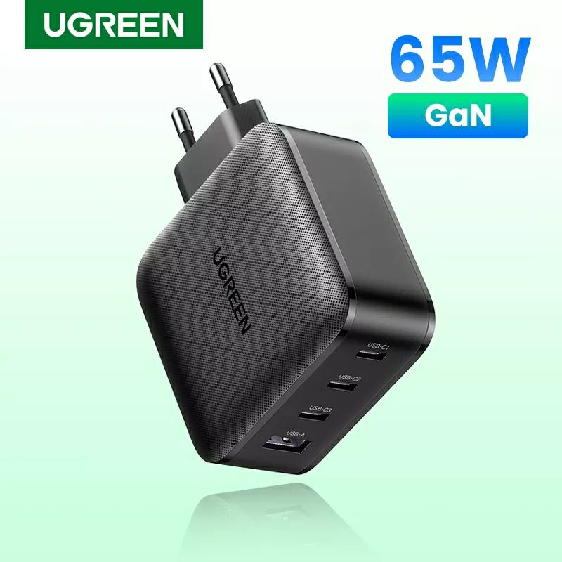 Jual Ugreen 65W GaN Charger 4 Port 3C1A Super Fast Charging | Shopee ...