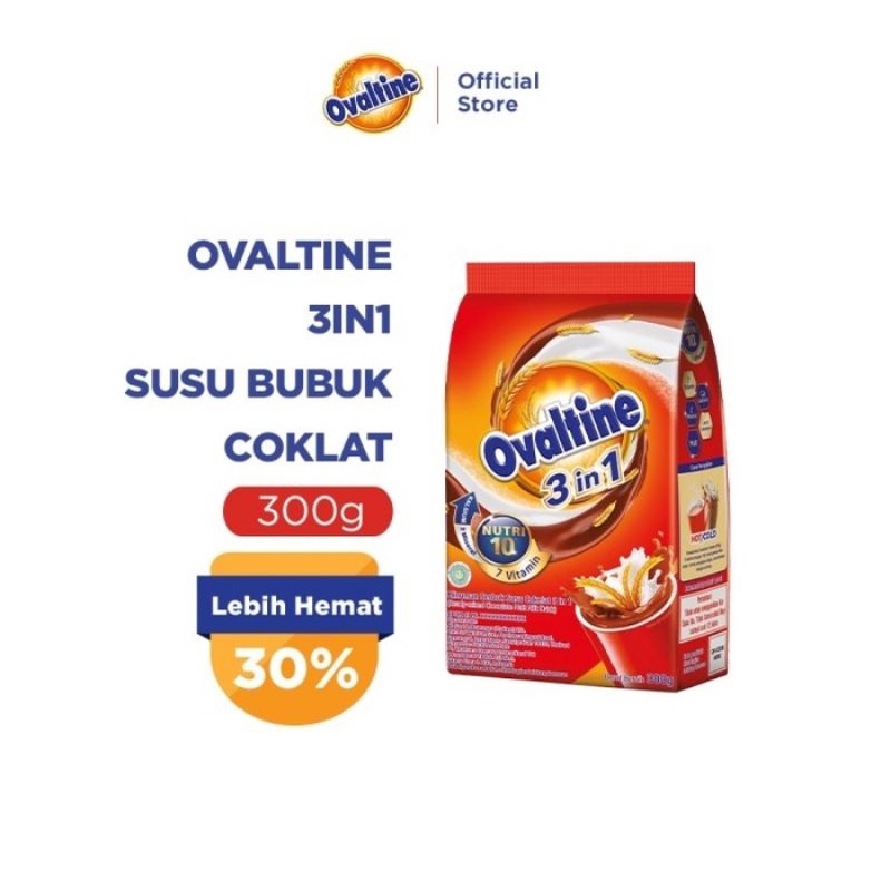 Jual OVALTINE 3IN1 P10 300 GRAM | Shopee Indonesia