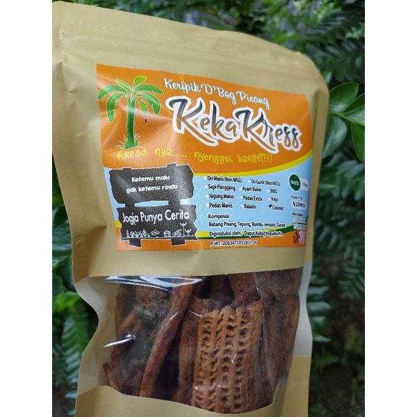 Jual Keripik Debog pisang 100gr rasa coklat | Shopee Indonesia