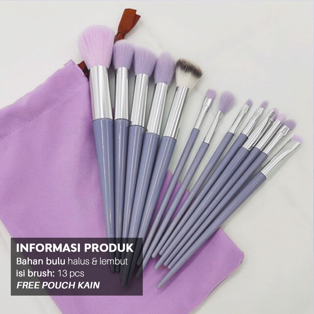 Jual kuas make up wajah profesional mua set ukuran lengkap besar jumbo ...