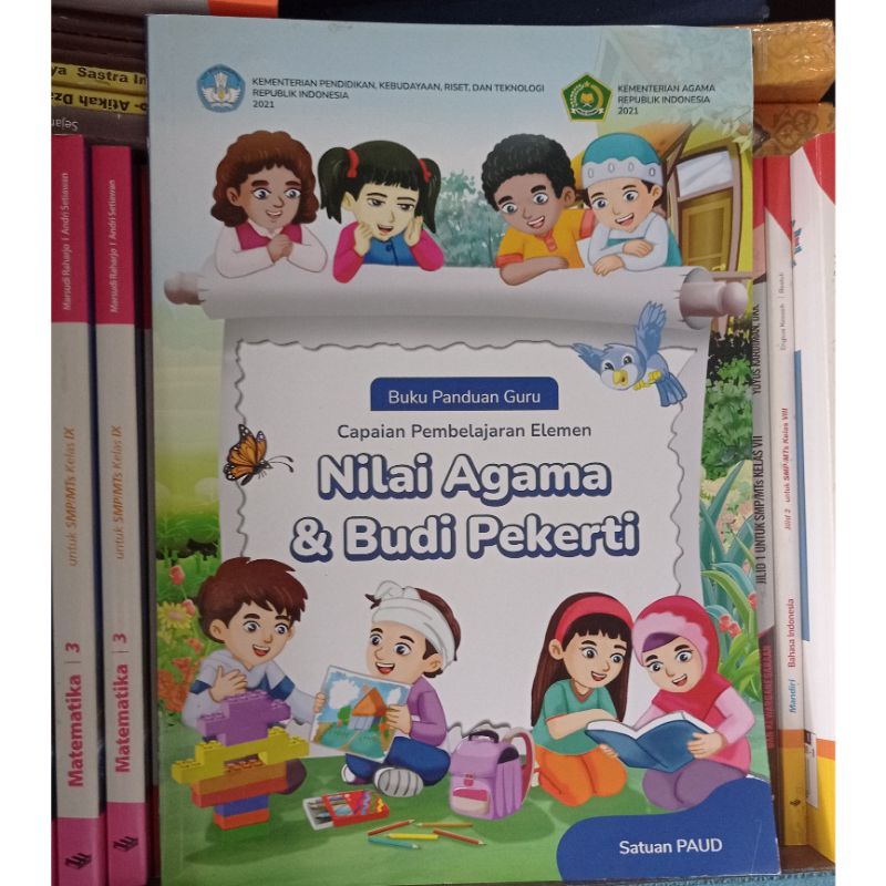Jual Buku Panduan Guru capaian pembelajaran Elemen Nilai Agama & Budi pekerti Satuan PAUD ...