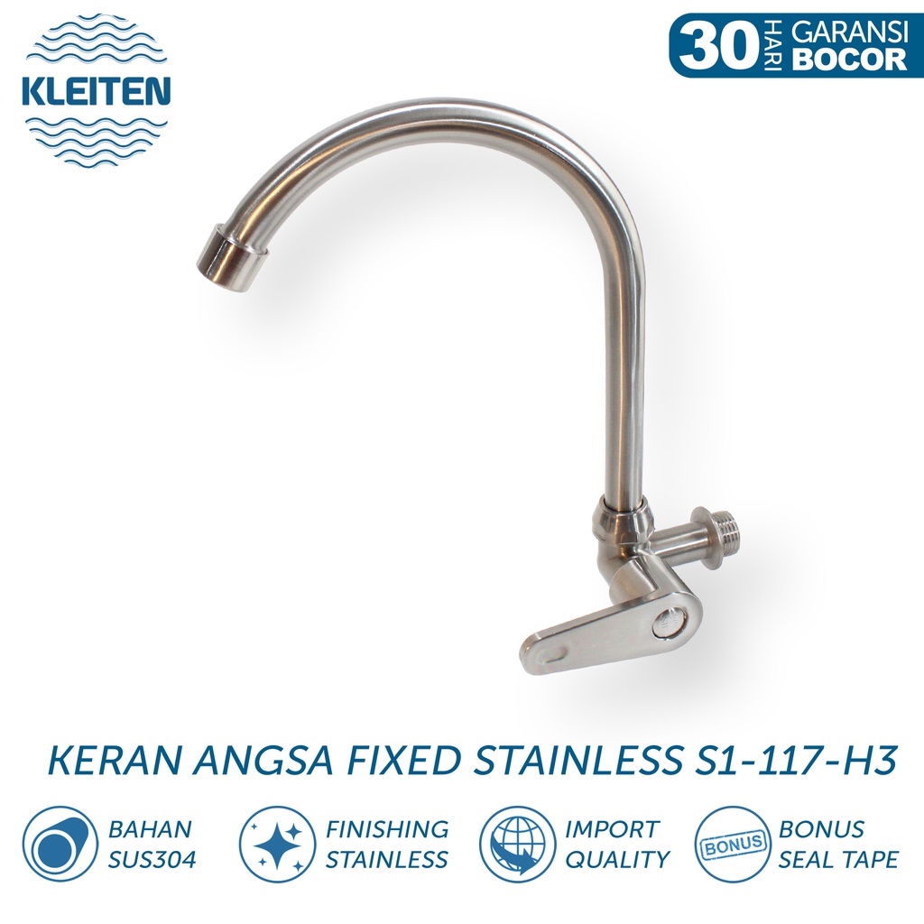 Jual KLEITEN 117H3 Kran Angsa Stainless - Keran Angsa SUS304 - Keran ...
