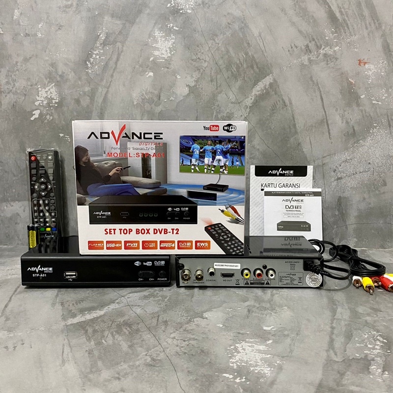 Jual Advance STB Set Top Box TV Digital Receiver Penerima Siaran Full ...