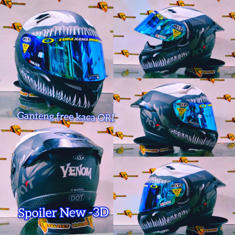 Jual Helm Kyt K2 Rider Venom Modif Paket Ganteng | Shopee Indonesia