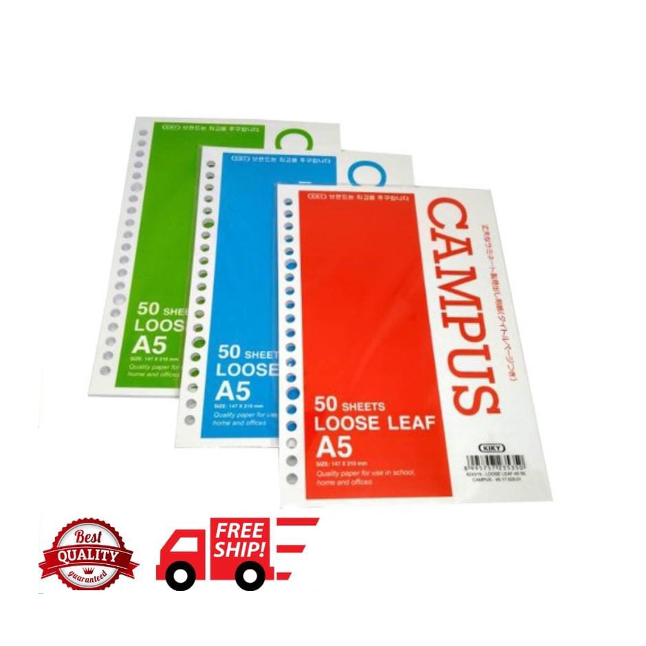 Jual CAMPUS KIKY Loose Leaf A5 50 Lembar | Shopee Indonesia