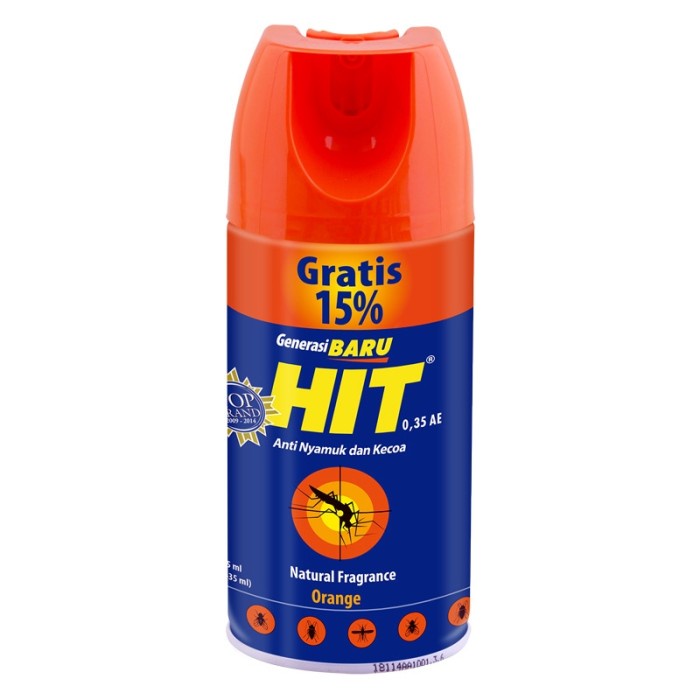 Jual ORIGINAL HIT Aerosol Spray 200ml / HIT Spray Anti Nyamuk | Shopee ...