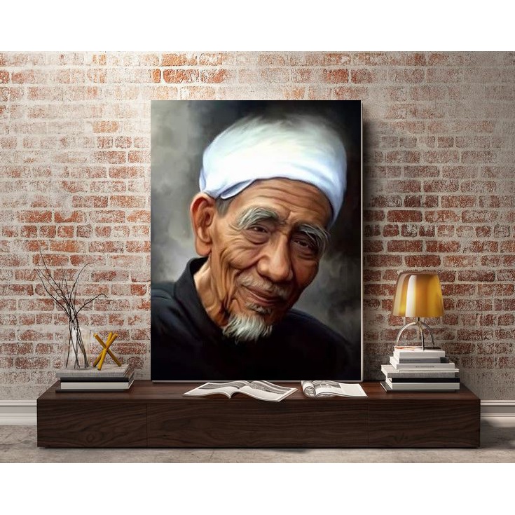 Jual Hiasan Dinding Mbah Maemun Zubaer Ukuran besar | Hiasan dinding ...