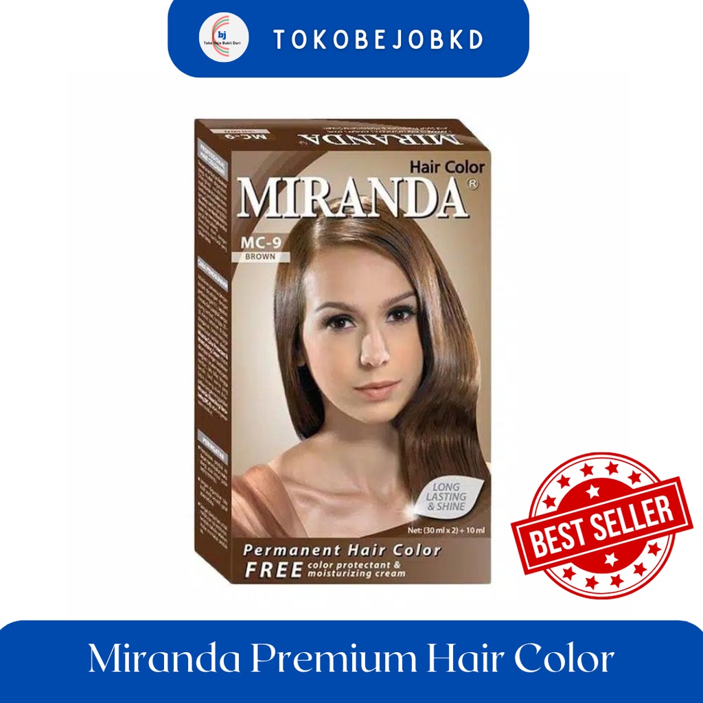 Jual Miranda Premium Hair Color 10 ml (Pewarna Rambut) Nomor MC-9 Brown ...