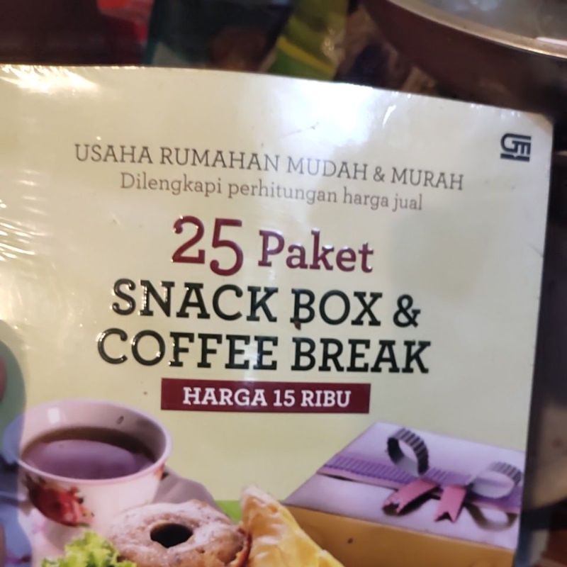 Jual buku resep usaha rumahan eceran 25 snack box coffe break hg eceran ...