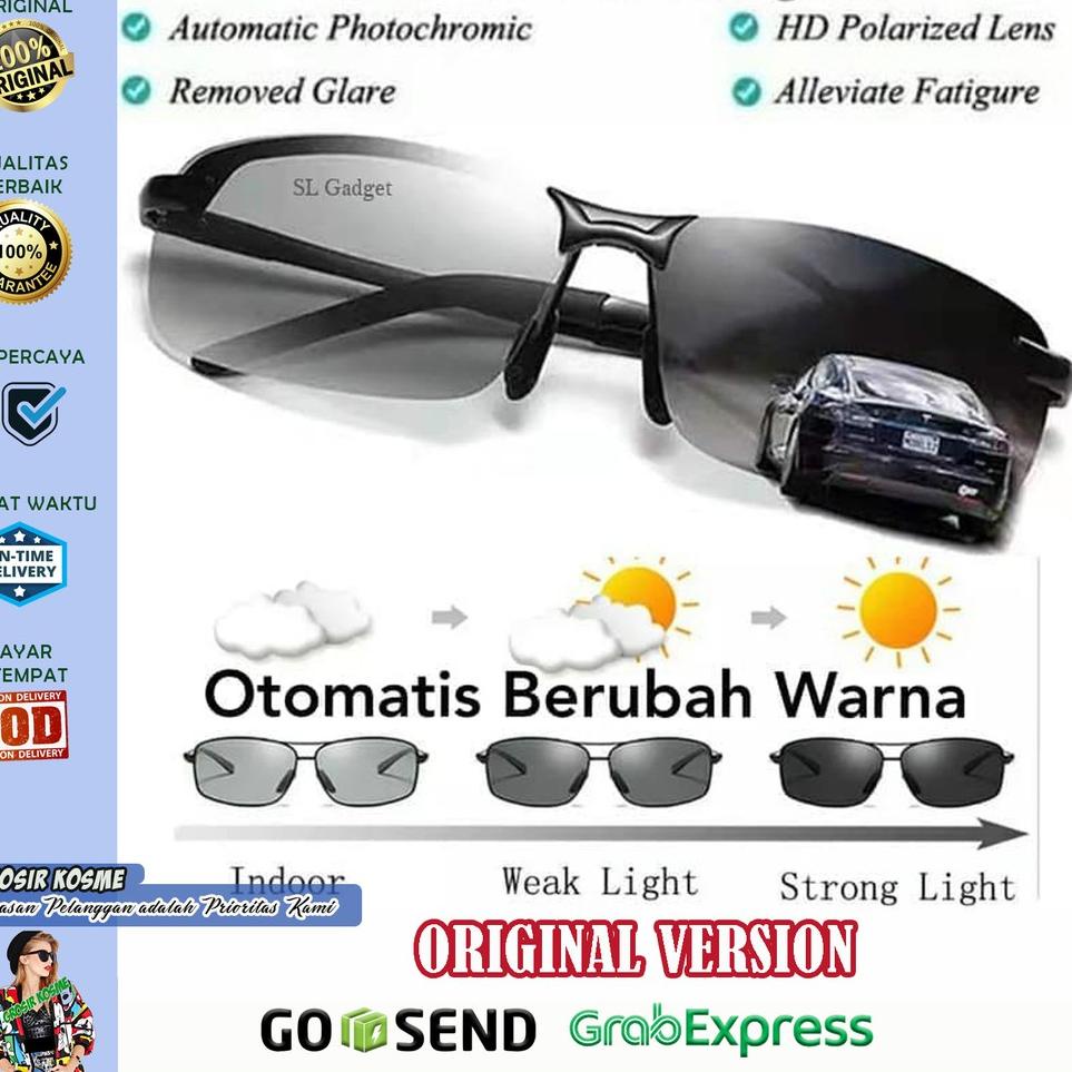 Jual SHOPEE 1.1 KACAMATA ANTI SILAU SIANG MALAM PHOTOCROMIC POLARIZED SUNGLASSES ...