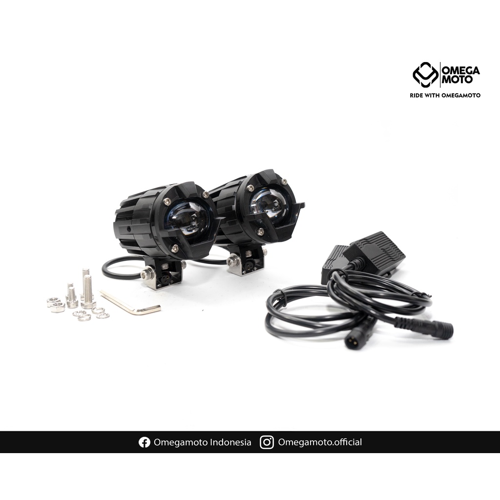 Jual Omegamoto Led M5 by Senlo Lampu Tembak Laser Putih Kuning | Shopee ...