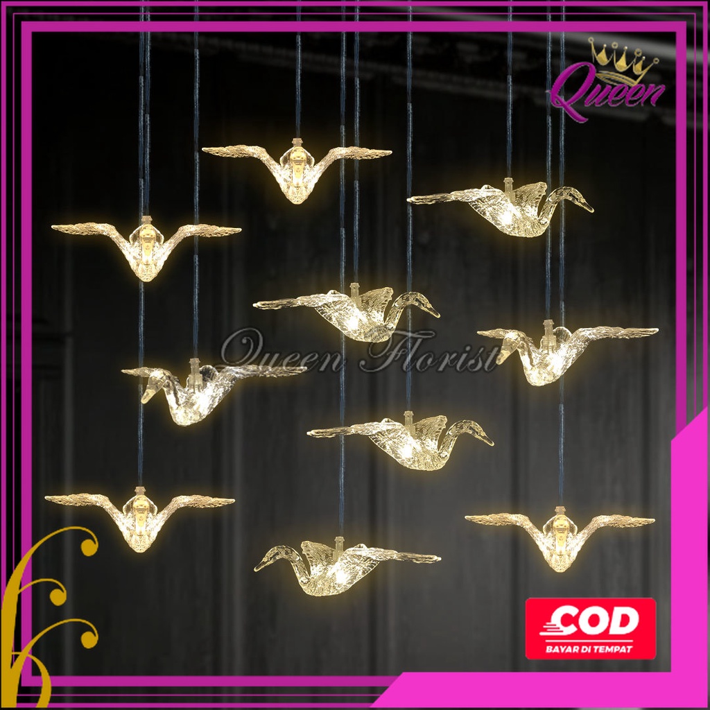 Jual Lampu Angsa Akrilik 1 set / Acrylic isi 10 - Lampu dekorasi ...