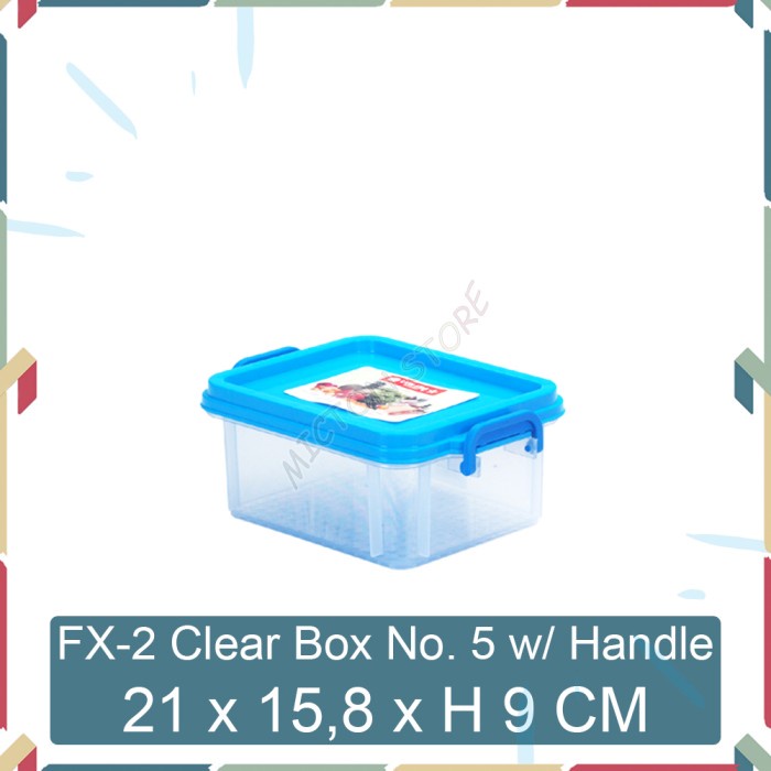 Jual MICTON Lion Star FX-2 Clear Box No 5 Kotak Serbaguna Box Container ...