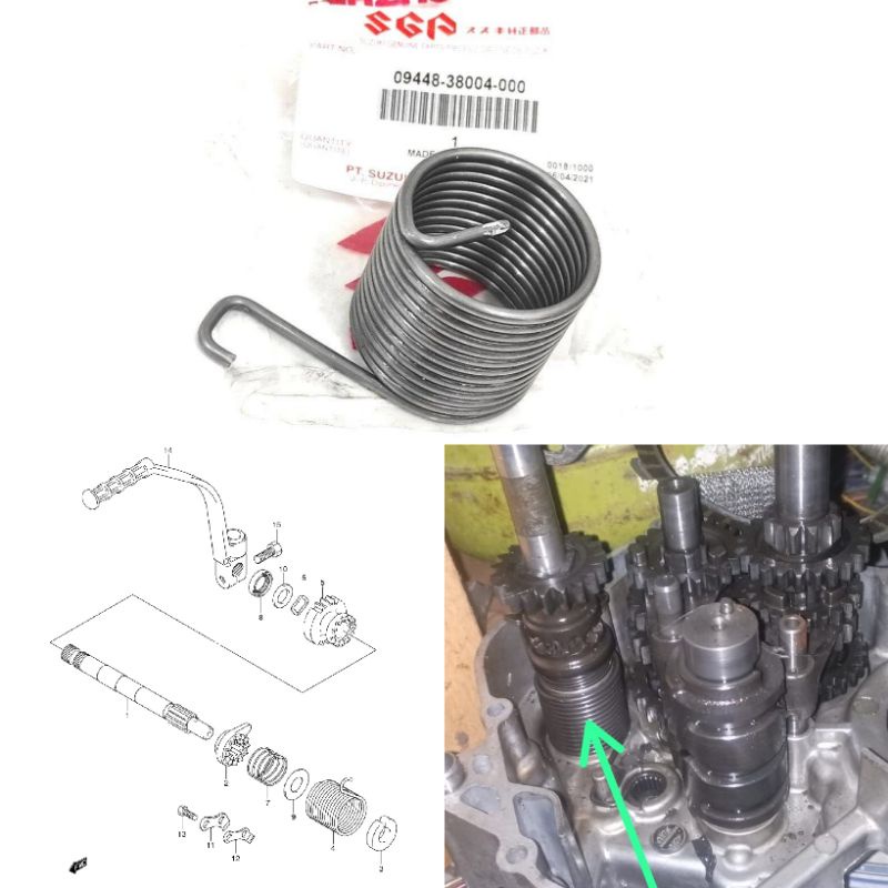 Jual spring per pir selahan selaan suzuki satria fu raider belang 150 ...