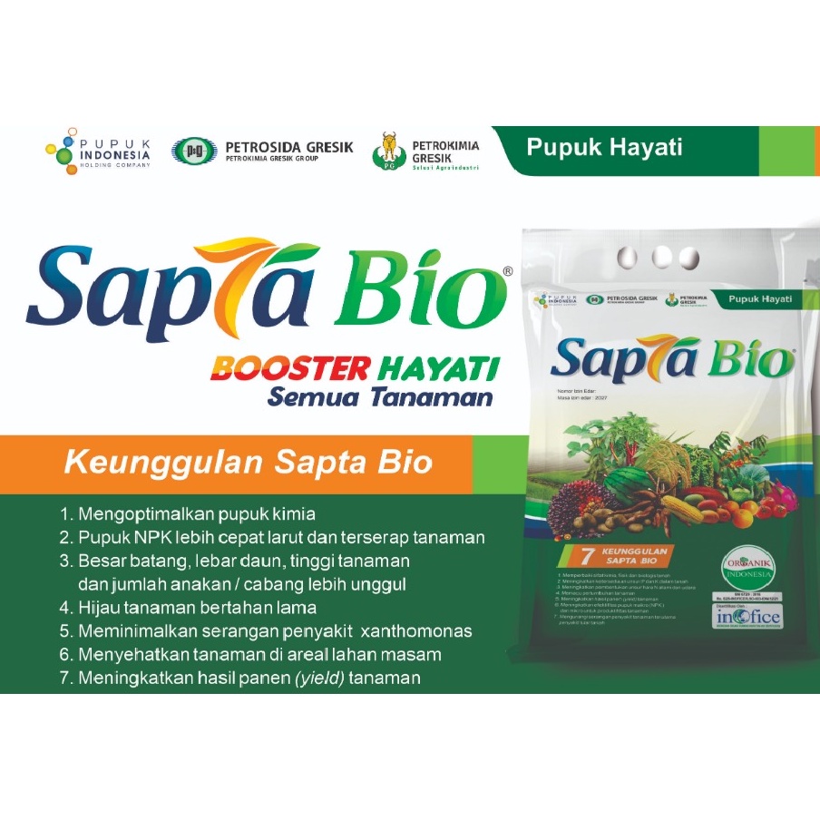 Jual PUPUK HAYATI SAPTA BIO 5 KG - GRANULAR | Shopee Indonesia