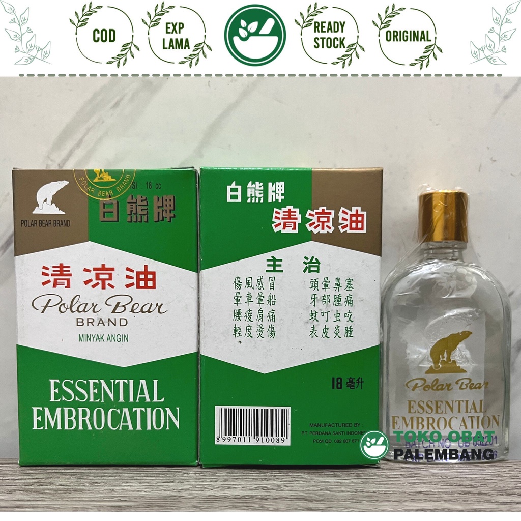 Jual Polar Bear 18ML Brand Essential Embrocation Besar MINYAK ANGIN ...