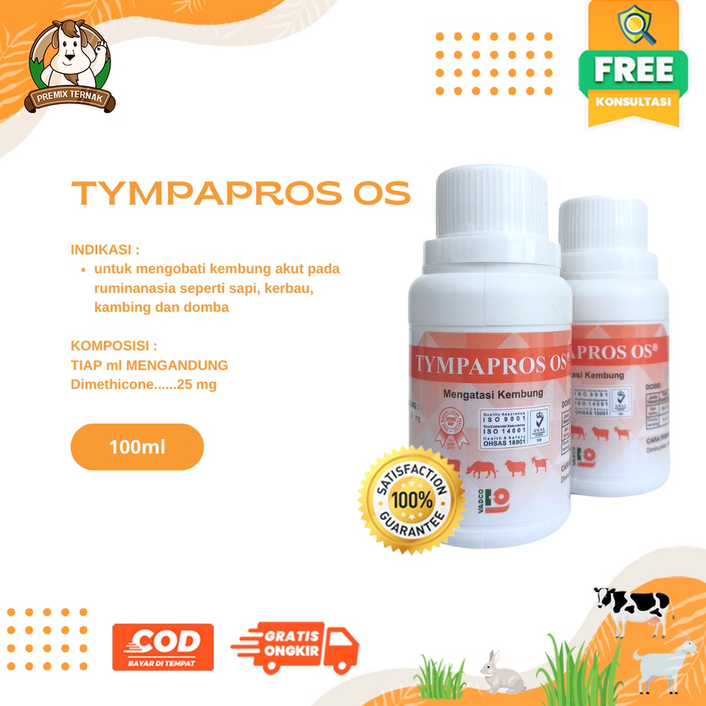 Jual TYMPAPROS OS 100ML VADCO - Obat Kembung Bloat Sapi Kambing Domba ...