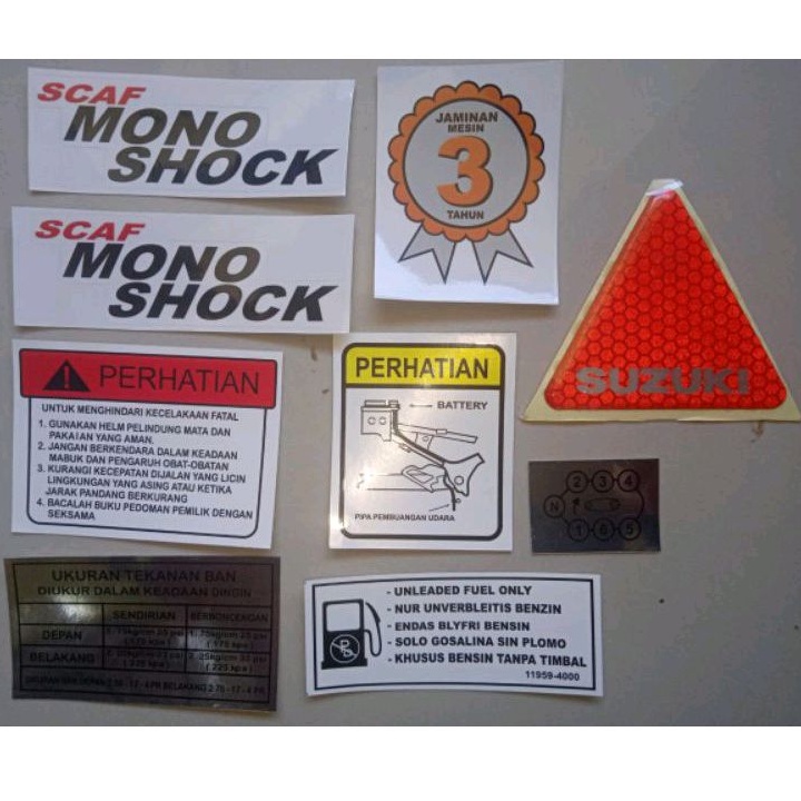 Jual Sticker perhatian/warning Suzuki satria lumba | Shopee Indonesia