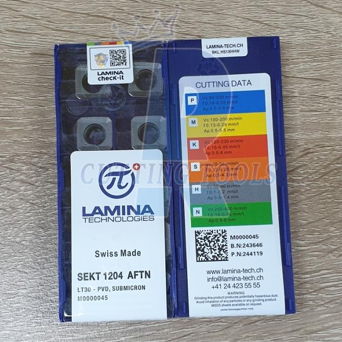 Jual Insert SEKT 1204 AFTN Lamina Original - Insert Milling SEKT ...