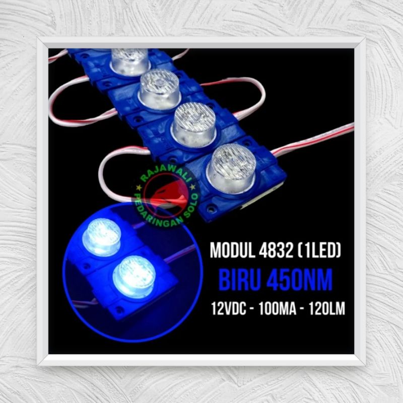 Jual MODUL LED 1 MATA BIRU 12V LED STRIP 1 MATA LAMPU HIAD LAMPU MOBIL ...