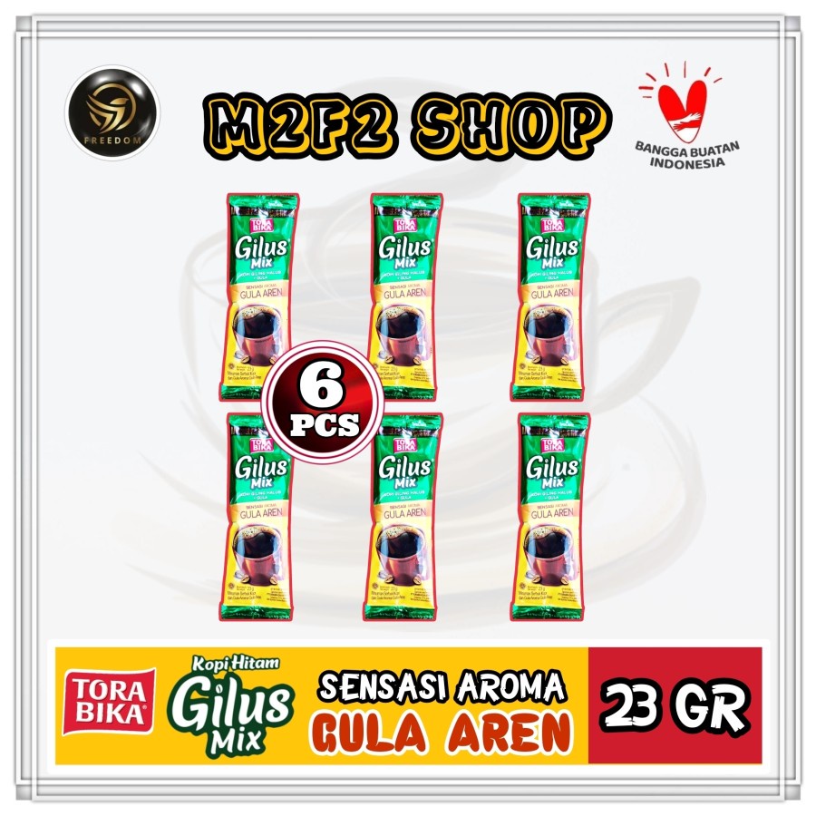 Jual Torabika Gilus Mix Kopi Hitam Rasa Gula Aren Sachet - 23 gr ...