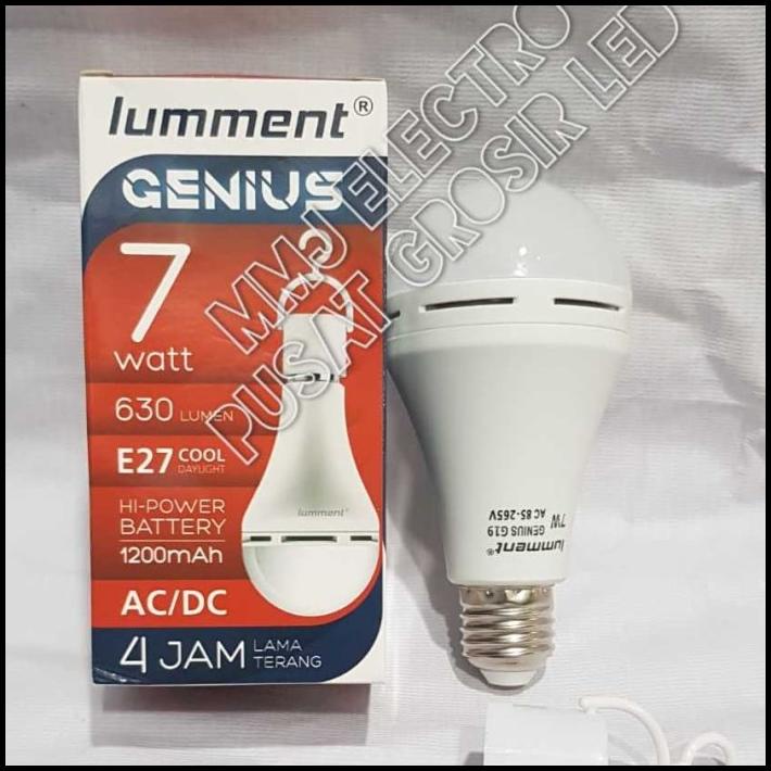Jual Lampu Led Lumment Genius 7 Watt - Lampu Baterai - Lampu Emergency ...