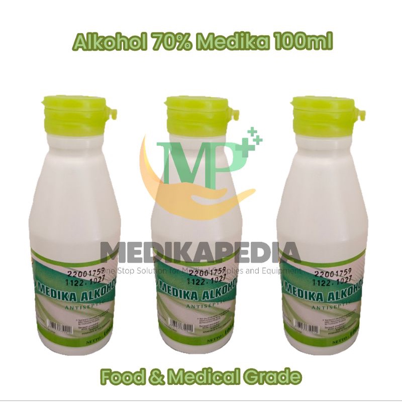 Jual Alkohol Medika 70% 100ml Antiseptik / Alcohol Medica Food ...