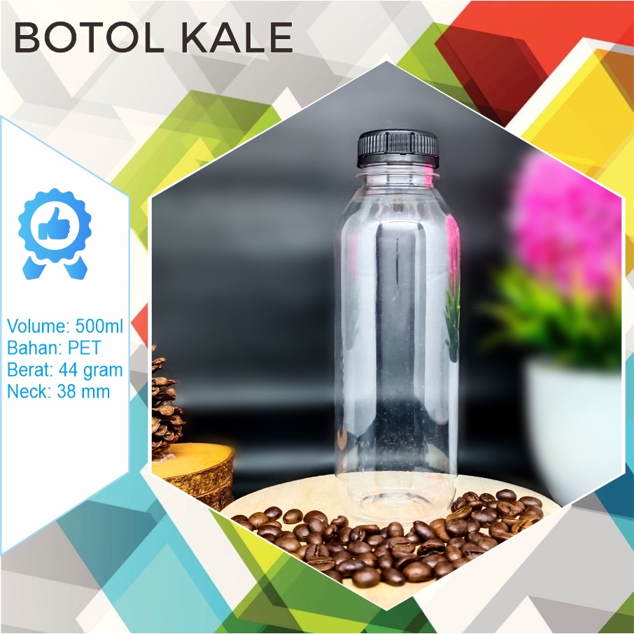 Jual PROMO ECER! Botol kale 500ml super tebal 42gr / Botol plastik pet ...